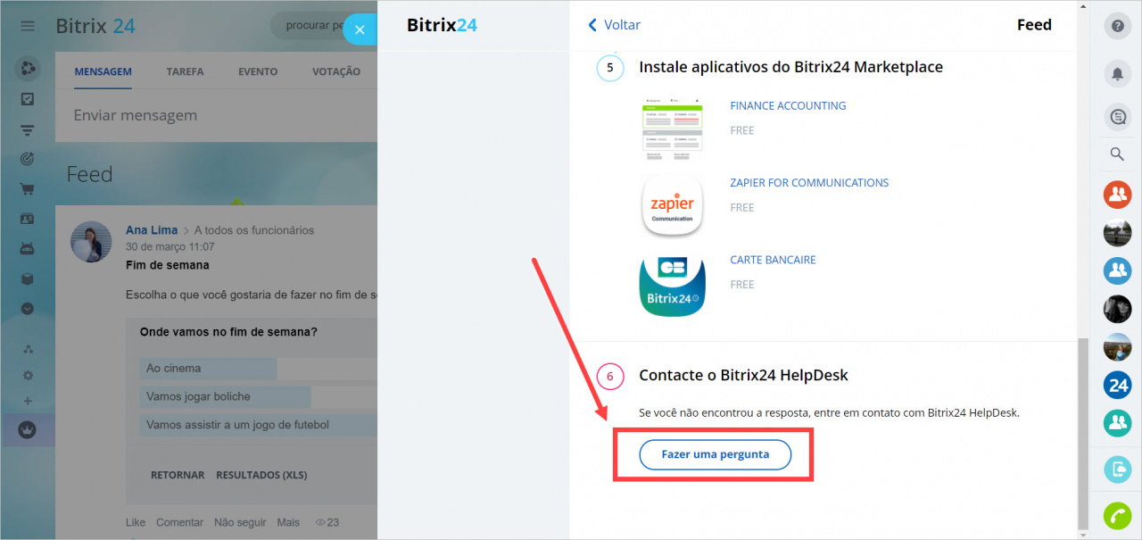 Suporte do Bitrix24: como contatar?